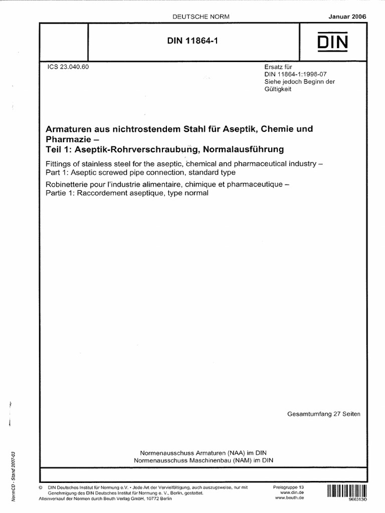 Din 11864-1 | PDF