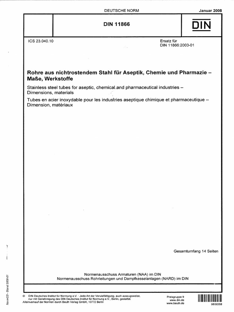 Din 11866 | PDF