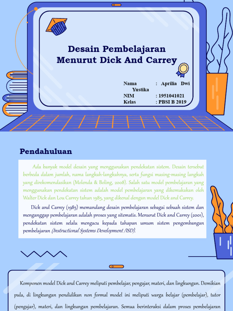 PPT Desain Pembelajaran Menurut Dick And Carrey | PDF