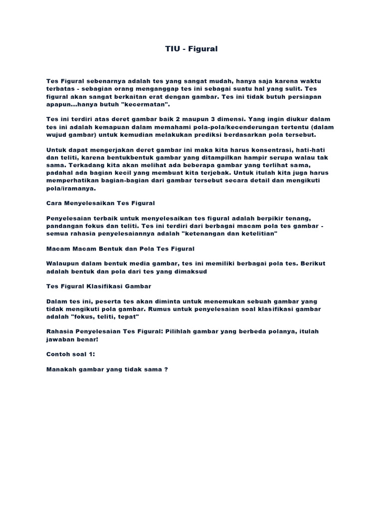 Materi Figural Tiu | PDF