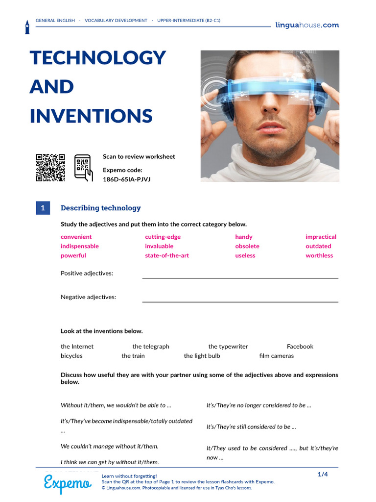 Technology and Inventions British English Teacher Ver2 | Download Free PDF | Smartphone | Computing