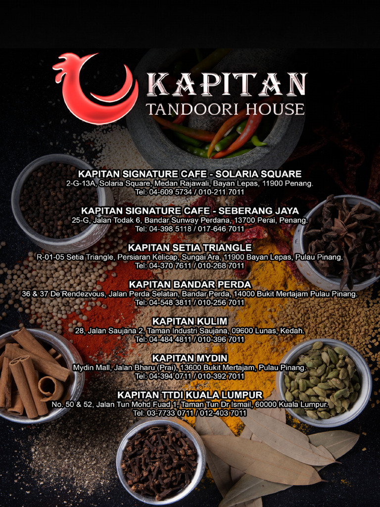 4 Kapitan Menu 2022 | PDF | Kebab | Foods
