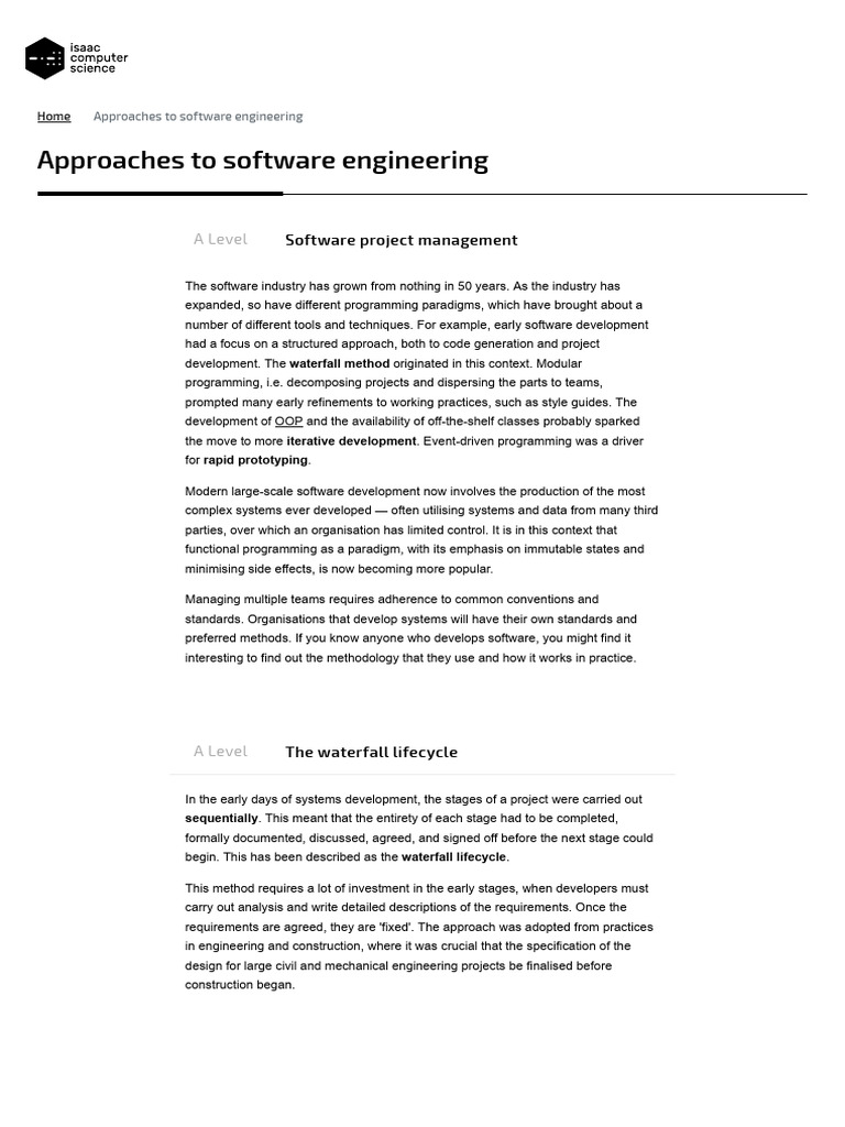Software Engineering Methodologies Explained | PDF | Scrum (Software ...