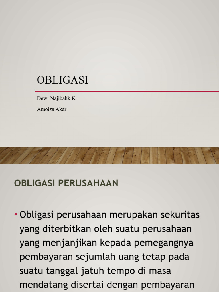 OBLIGASI | PDF