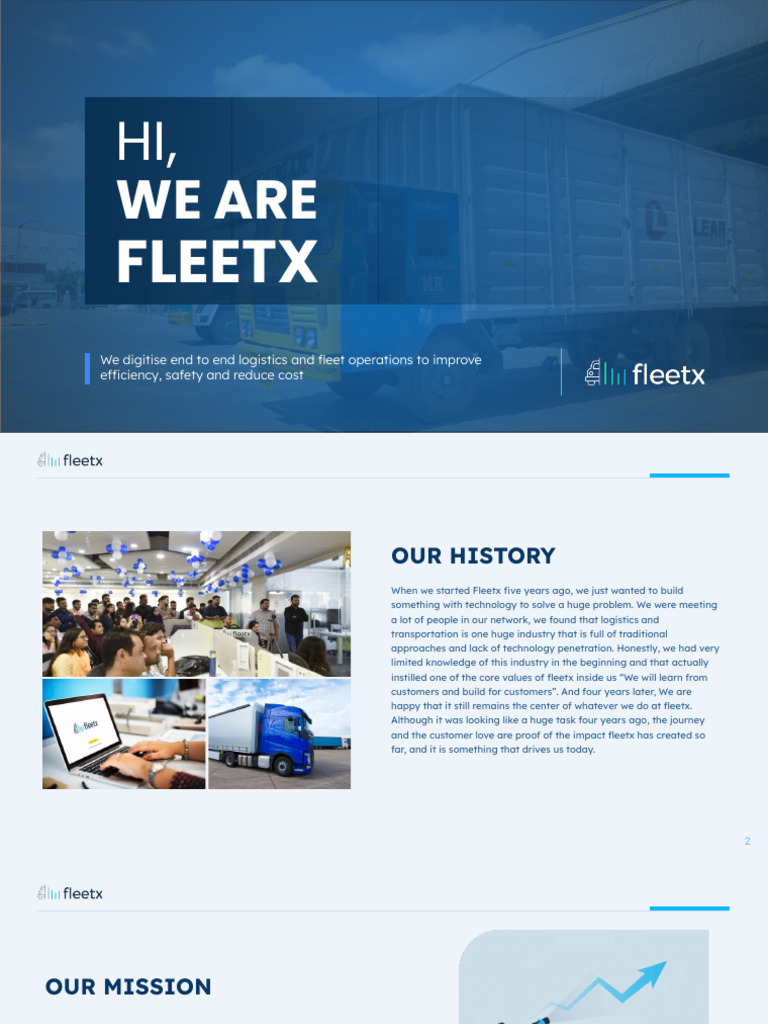 Fleetx: Revolutionizing Logistics Tech | PDF | Logistics | Transport