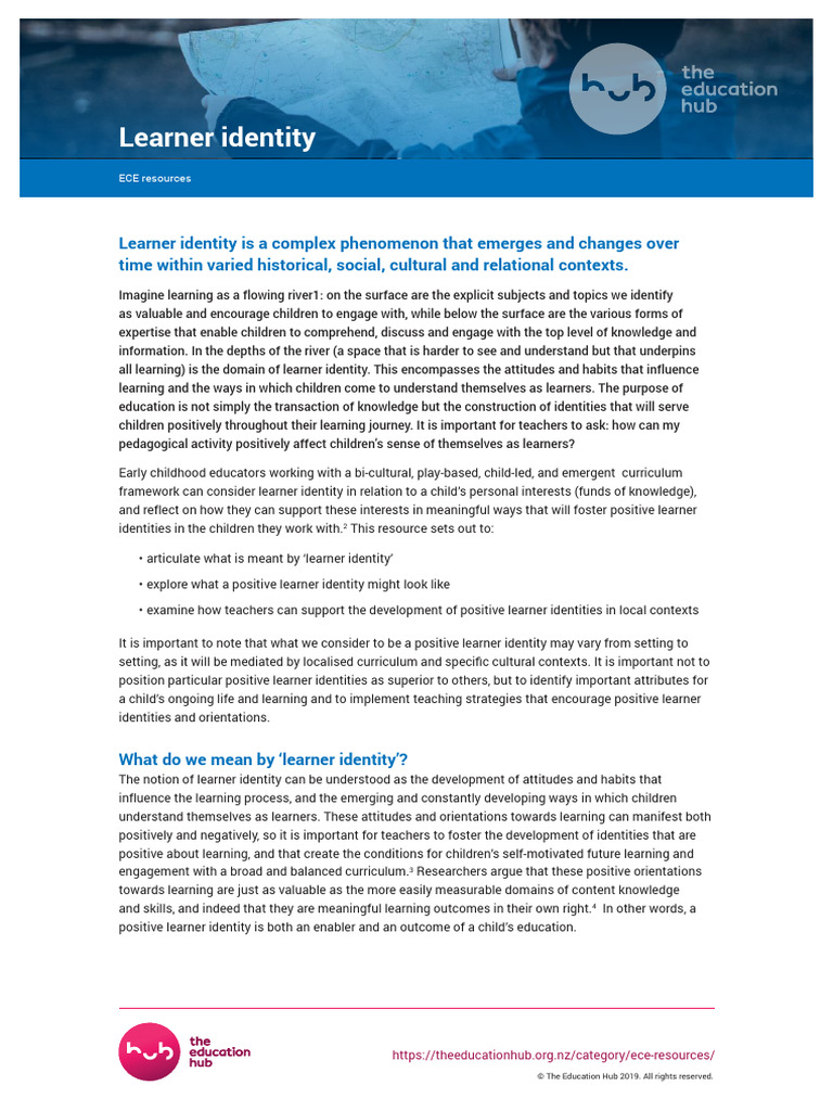Learner Identity 2 | PDF | Learning | Early Childhood Education