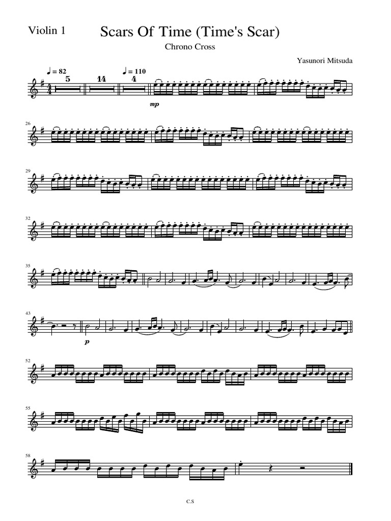 Chrono Cross - Scars of Time-Violin - 1 | PDF