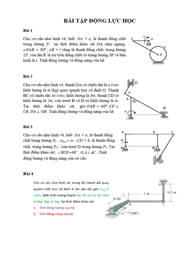 Bai Tap Dong Luc Hoc-3TC | PDF