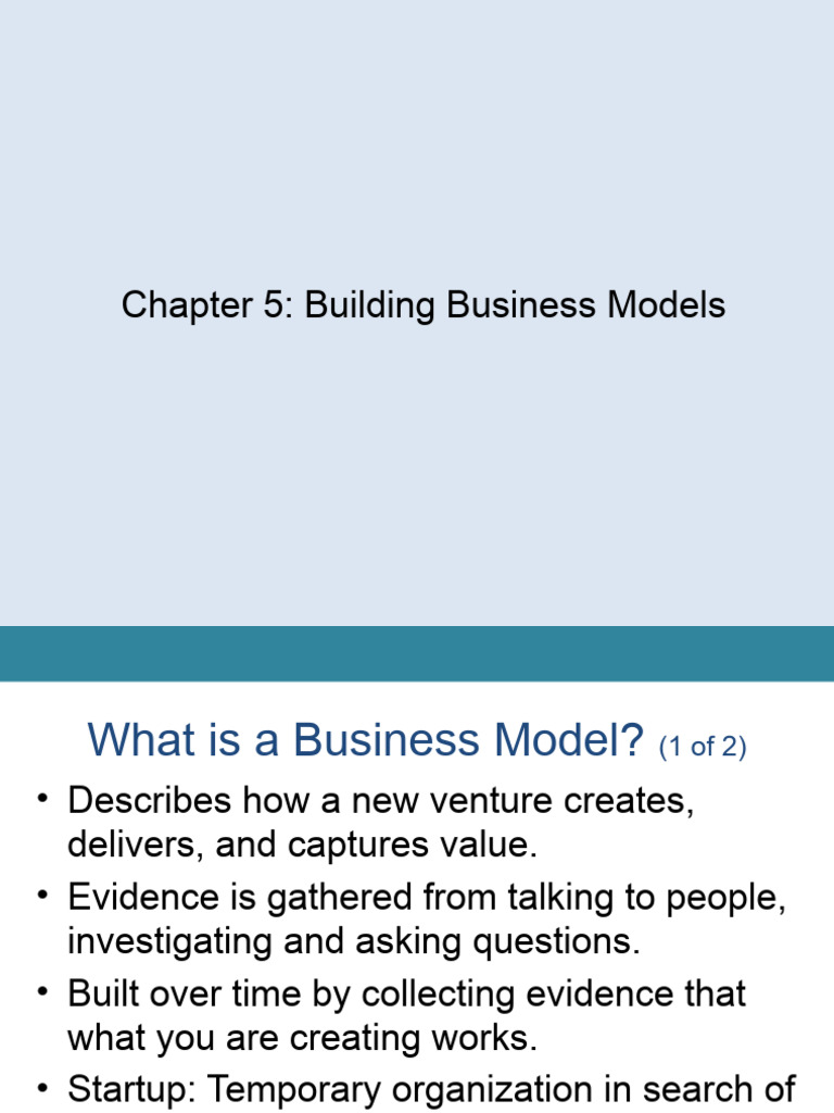Four Parts of a Business Model Explained | PDF | Business Model ...