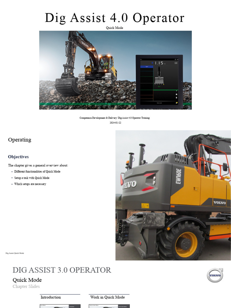 Dig Assist 4.0 Quick Mode Training Guide | PDF | Computing
