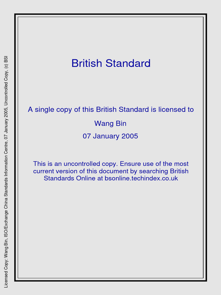 BS 2738-1:1998 Spectacle Lens Tolerances | PDF | Optics