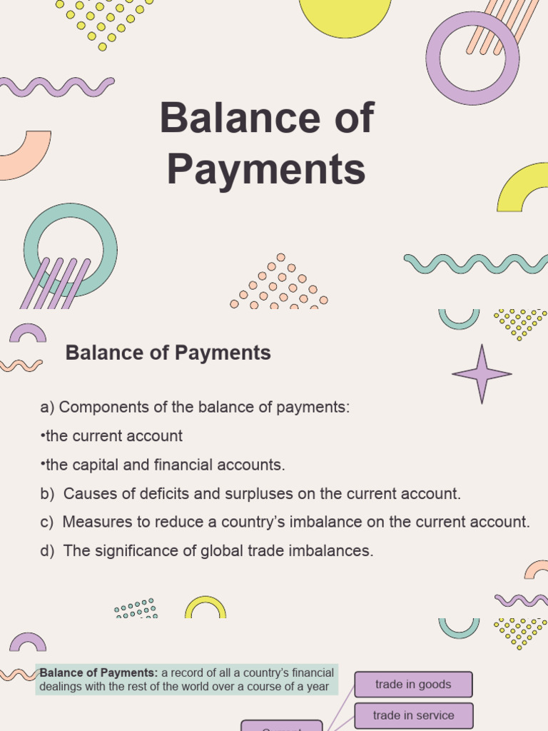Balance of Payment | PDF | Capital Account | Balance Of Payments