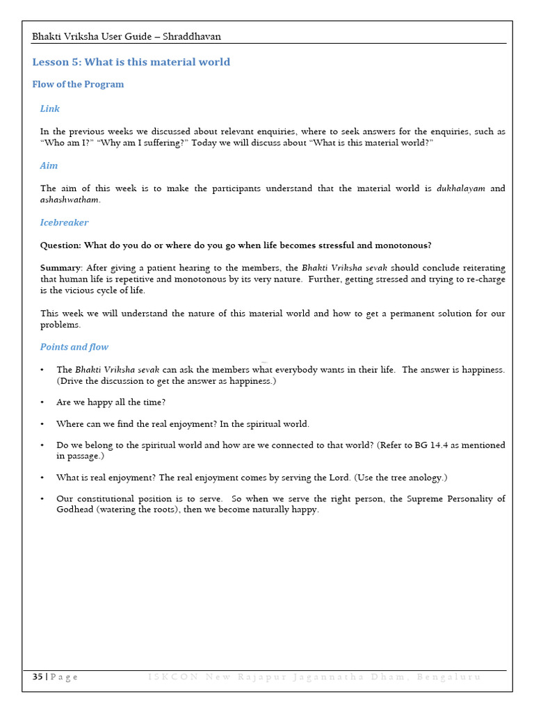 Understanding the Material World | PDF | Bhagavad Gita