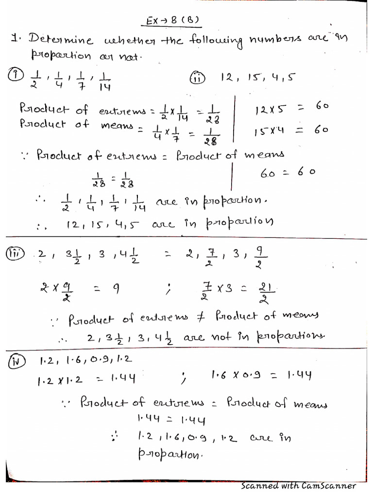 Class7composite Maths Ex 8B | PDF