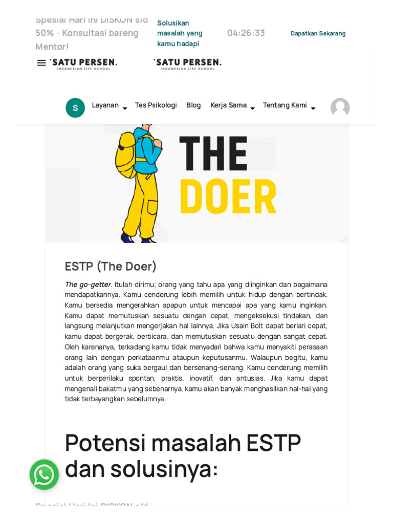 Tes Kepribadian MBTI Bahasa Indonesia - Kenali Dirimu! | PDF ...