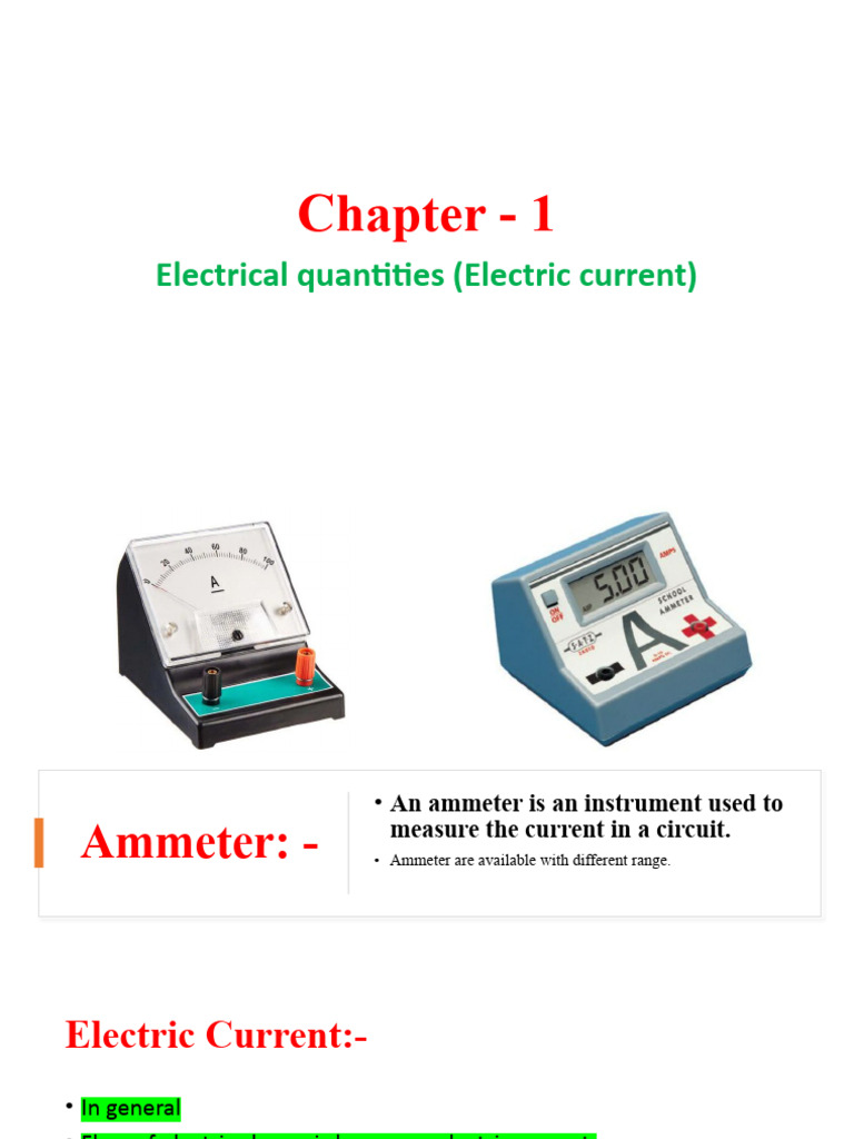 Current, Voltage & Resistance | PDF | Electrical Resistance And Conductance | Series And ...