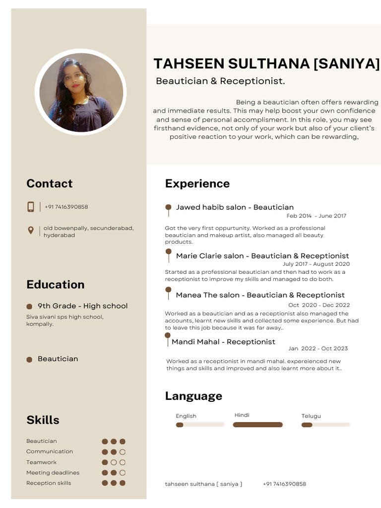 Black White Minimalist CV Resume | PDF