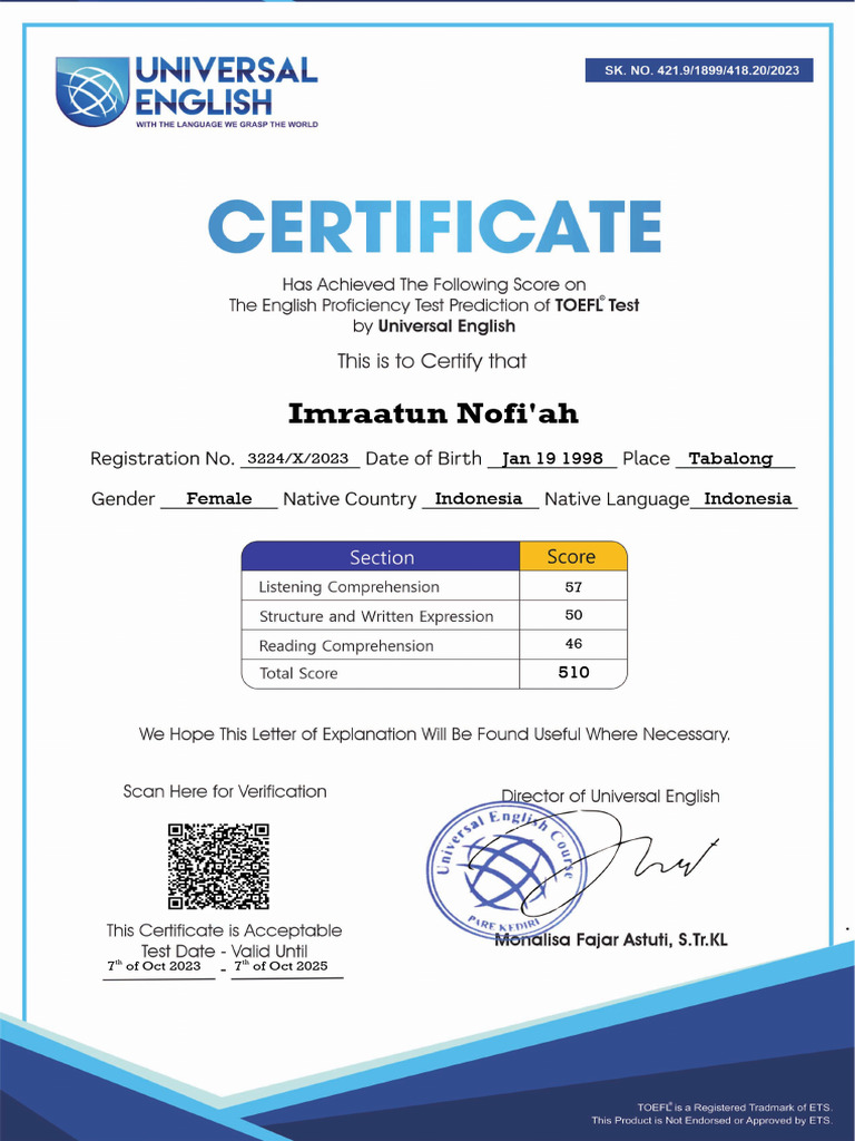 Contoh Sertifikat | PDF