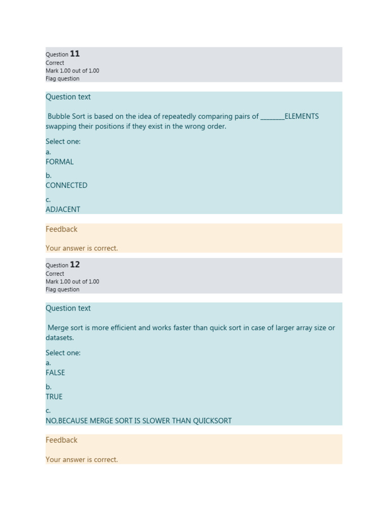 Data Struc Quiz 2 | PDF