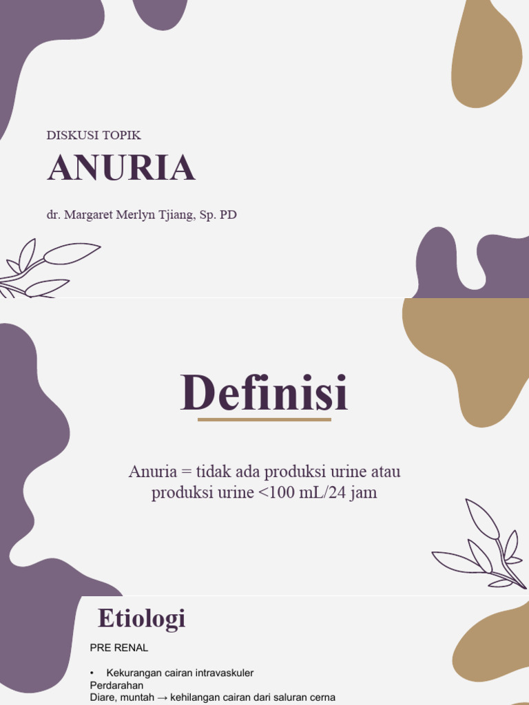 Anuria | PDF