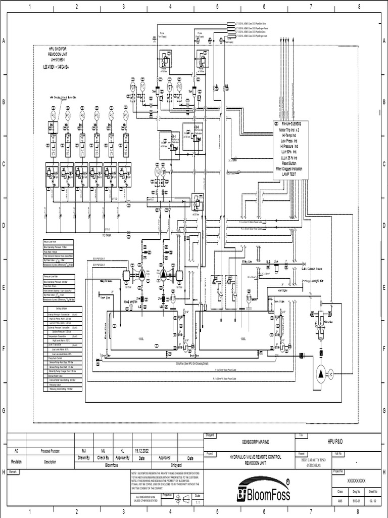 HPU P&ID Rev 1 | PDF | Valve | Pump