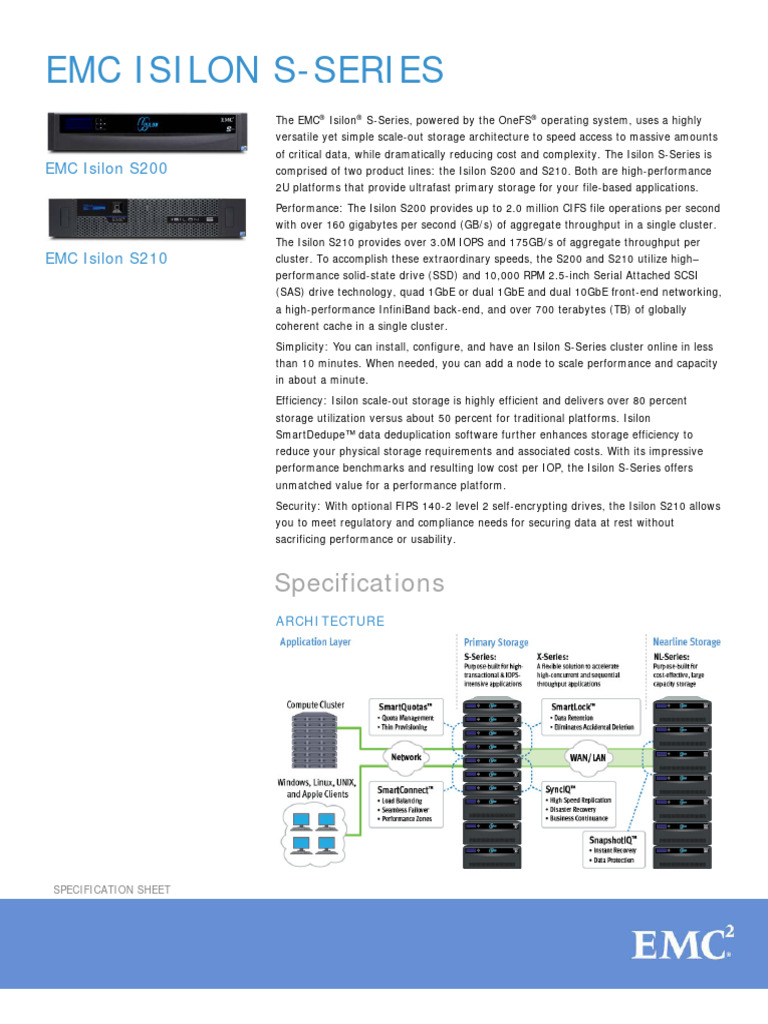 isilon-s-series | PDF | Solid State Drive | Hard Disk Drive
