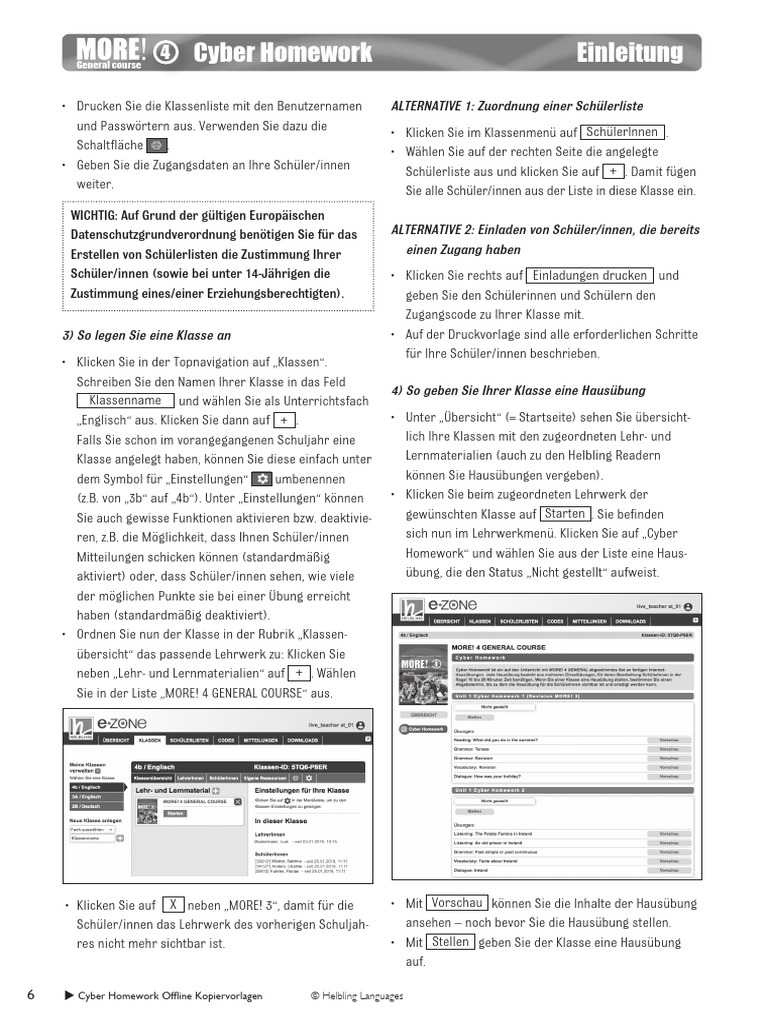 Einleitung Cyber Homework: ALTERNATIVE 1: Zuordnung Einer Schülerliste ...
