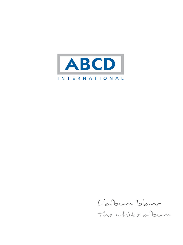 Album Blanc - ABCD INTERNATIONAL | PDF