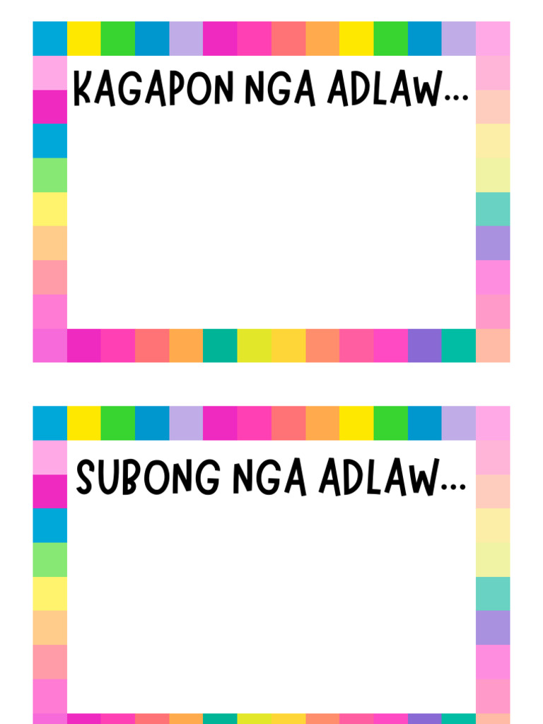 Colorful Days of The Week Circle Time Chart Flashcards | PDF