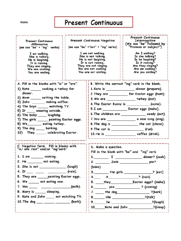 Fise Present Continious | PDF