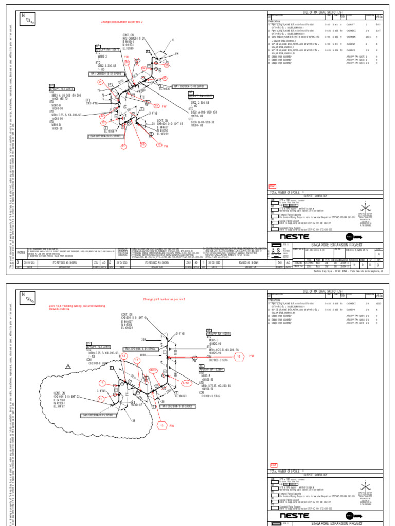072744C-RA1-DW-CH-31004-0-01 - 3change Joint Number | PDF | Pipe (Fluid ...