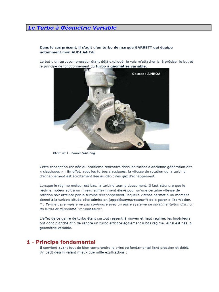 Symptome Turbo Geometrie Variable Grippe