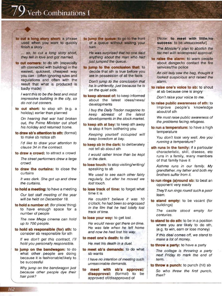 AGV Unit 79 - Verb Combinations I | PDF