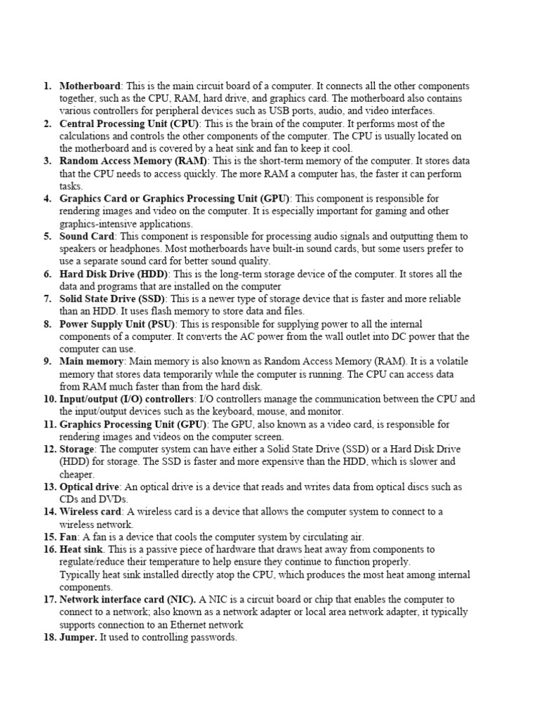 Internal Components of Hard Drives | PDF | Computer Data Storage | Hard ...