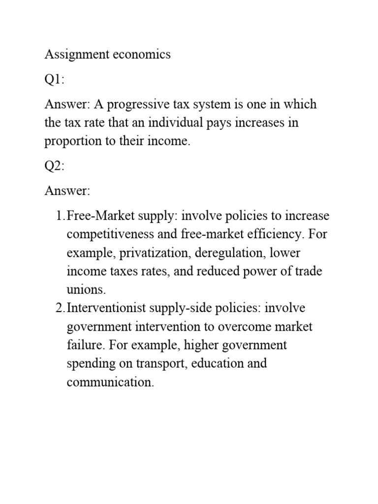 Assignment Economics | PDF