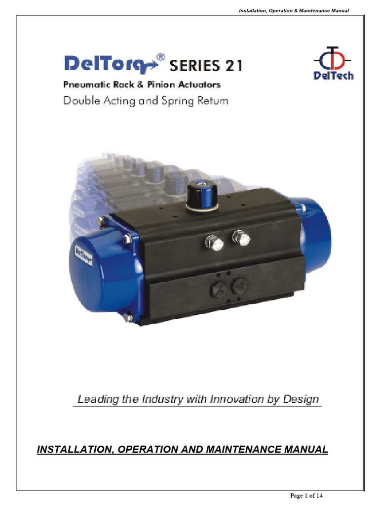 Manual Actuator Series21 Act | PDF | Valve | Actuator
