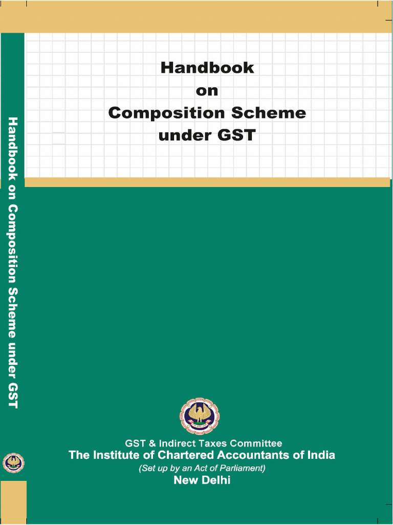 Revised Handbook On Composition Scheme 2022 | PDF | Taxes | Value Added Tax