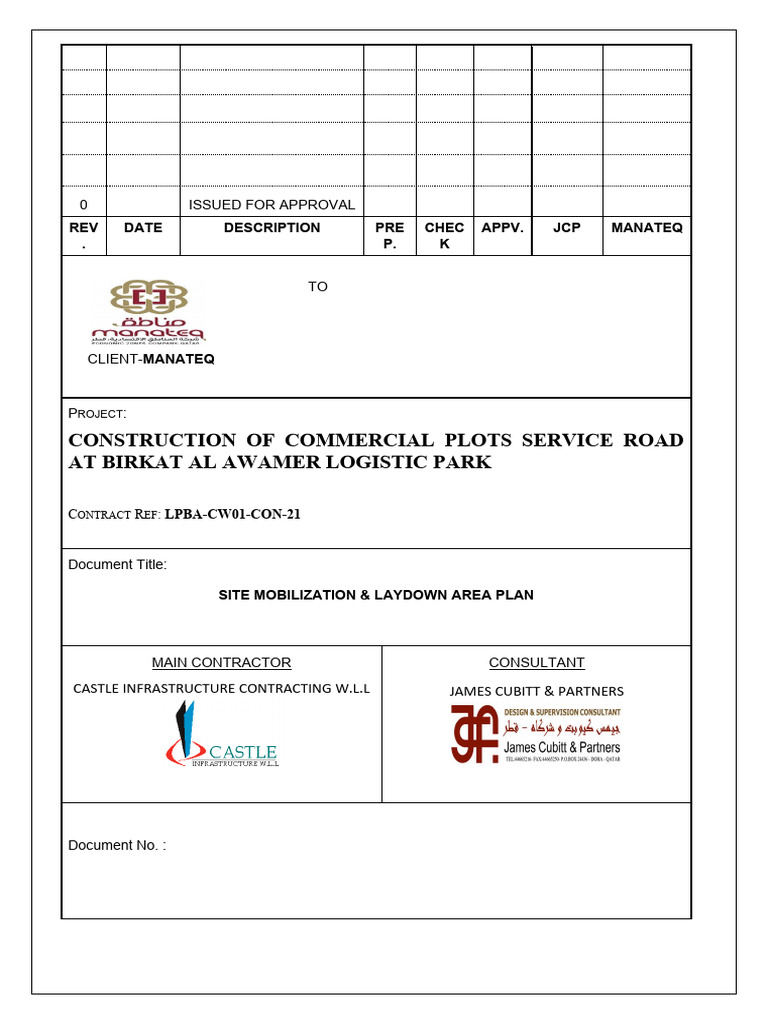 MS For Site Mobilization Final | PDF