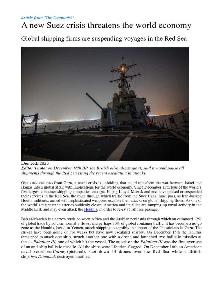 Suez Crisis | PDF | International Relations