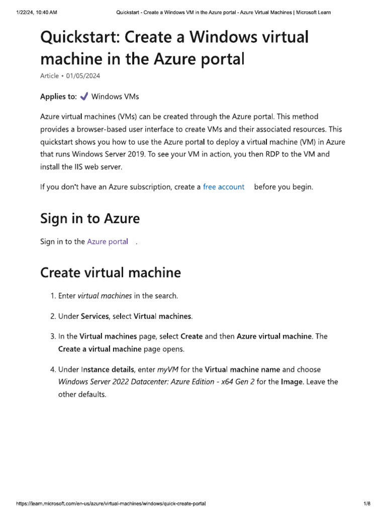 Azure Vm Lab Pdf 