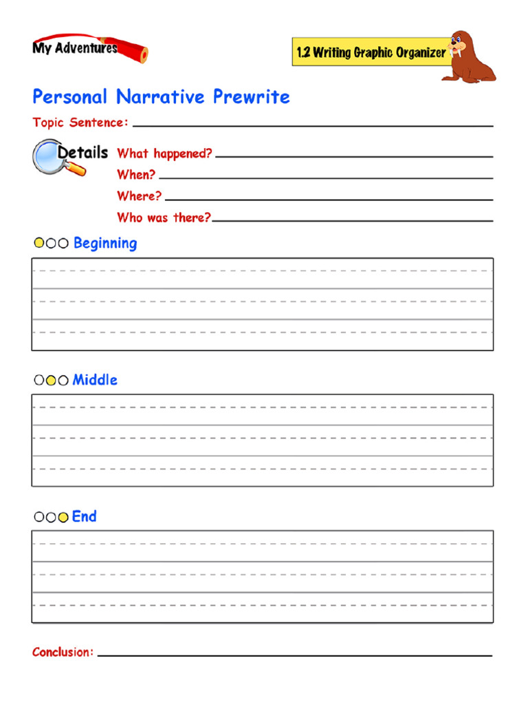 ELA3 1.2 Writing Graphic Organizer | PDF
