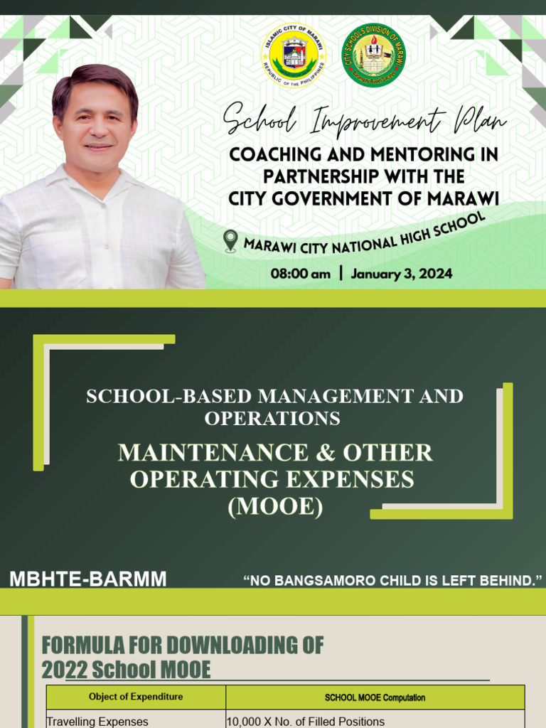 2022 School MOOE Computation | PDF