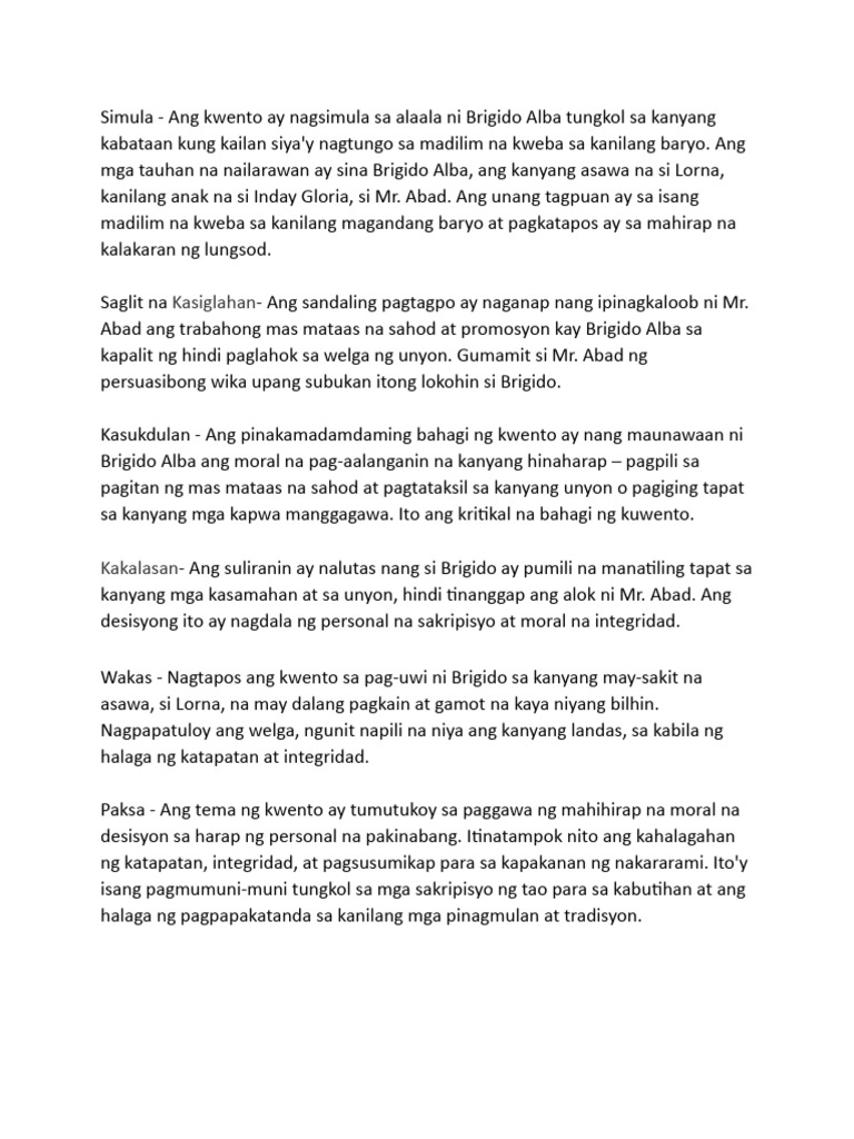 Banghay | PDF