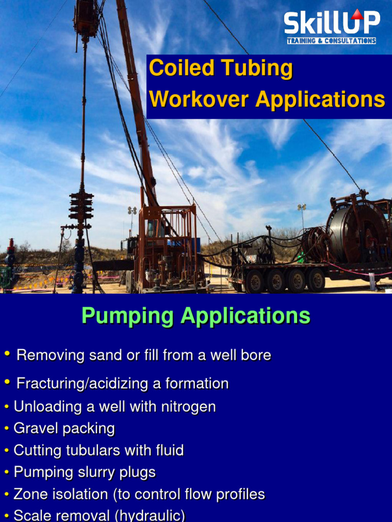 Coiled Tubing Workover Applications | PDF | Pipe (Fluid Conveyance ...