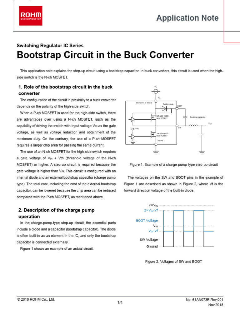 Boost Behavior With Bootstrap Capacitance - An-E | PDF | Capacitor | Mosfet