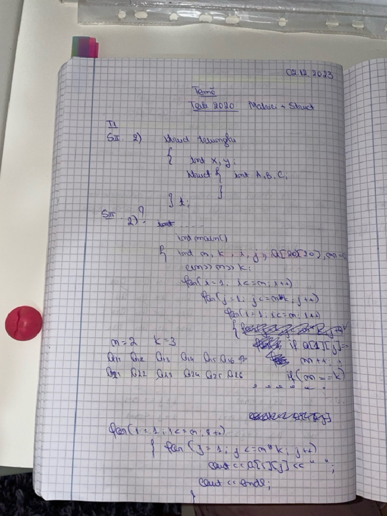 Tema Info Struct Si Matrici | PDF