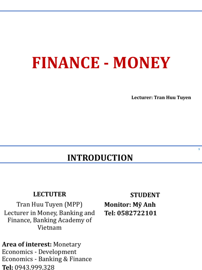 Topic 1 | PDF | Money | Medium Of Exchange