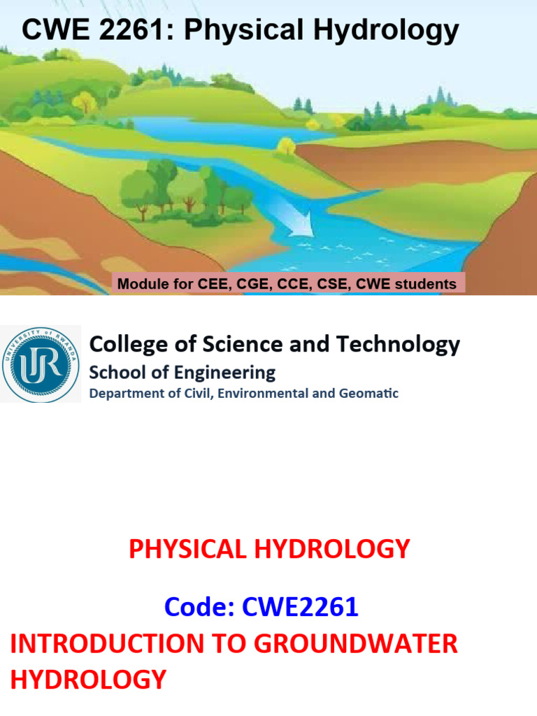 Final Ground Water Hydrology | PDF | Aquifer | Groundwater