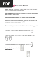 Q2 Mathematics 9 - Module 2 | PDF | Variable (Mathematics) | Volume