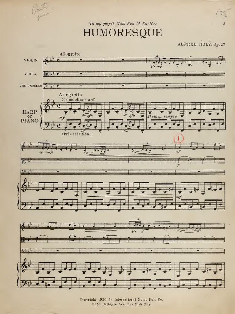 IMSLP472469 PMLP766783 Hply Humoresque | PDF | Rhythm And Meter ...